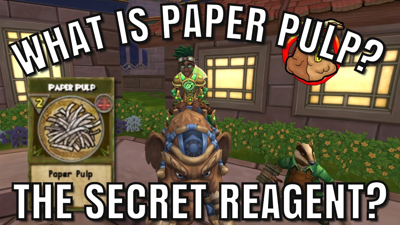 WHAT IS PAPER PULP Wizard101 Secret Reagent YouTube what-is-paper-pulp-wizard101-secret-reagent-youtube