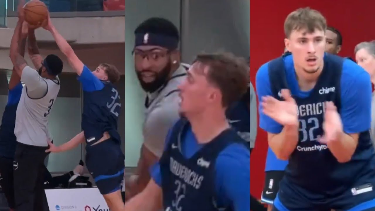 Cooper Flagg impresses in scrimmage vs Anthony Davis and Mavs at ...