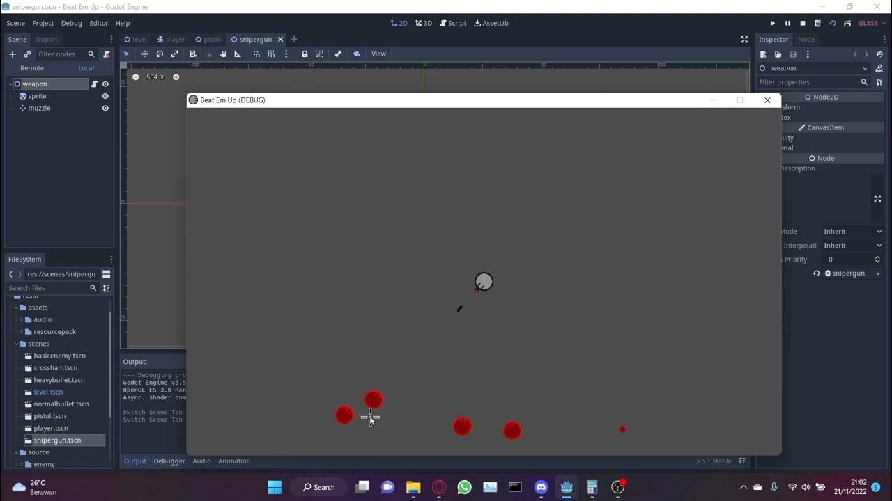 devlog 8, new weapon - YouTube