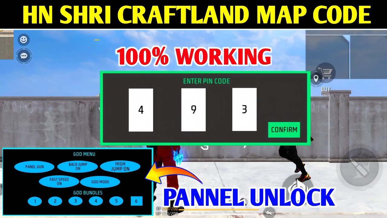 HnShri Auto Headshot Craftland Password | New Pannel Crafland Map Code | Hn Shri Crafland Code ...