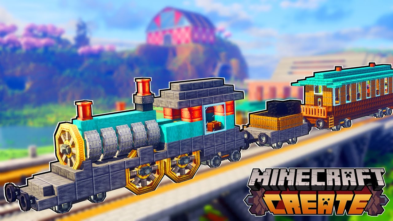 Ce train transporte AUTOMATIQUEMENT mes ressources 🔥 Create mod Ep8 ...
