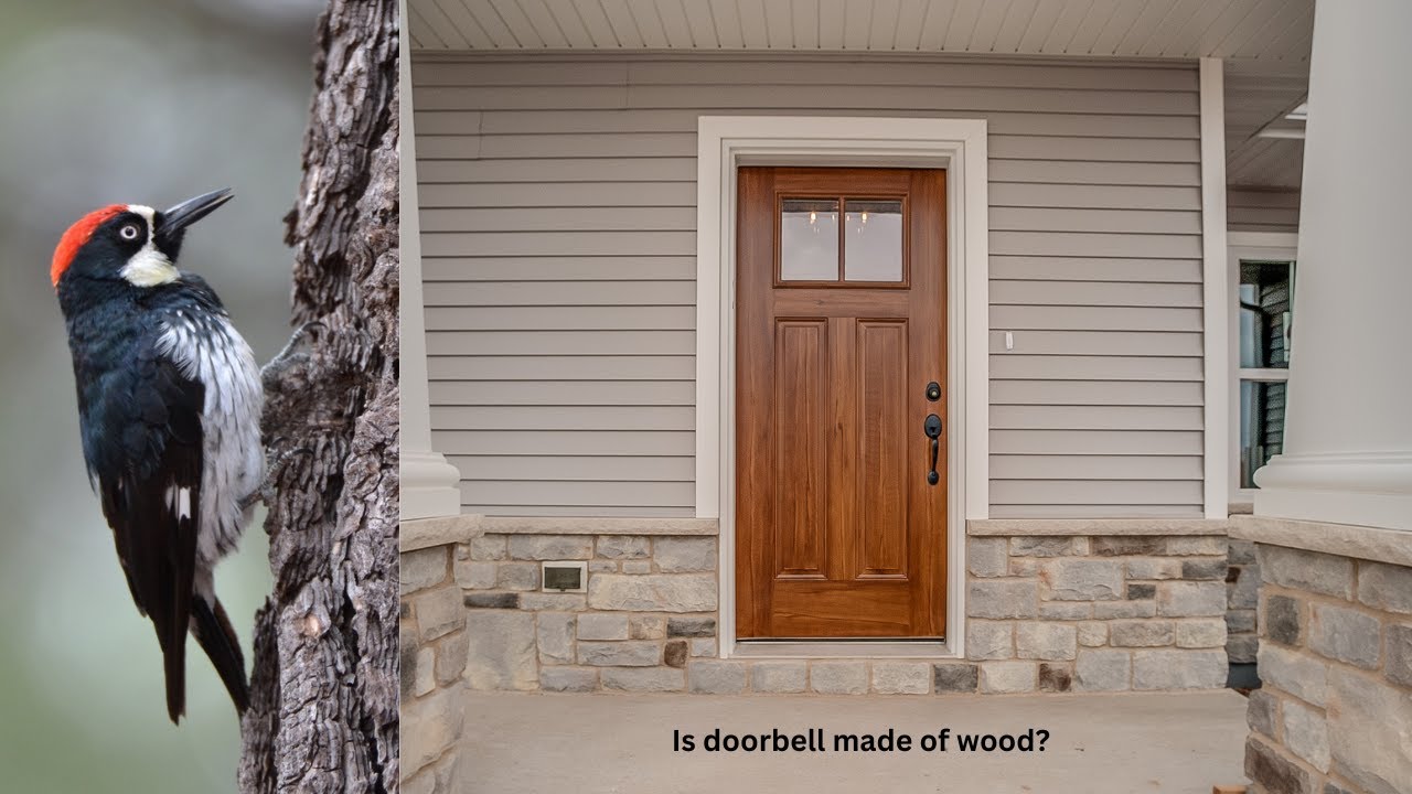 Can the doorbell ring by itself?The real woodpecker door knocker. Funny ...