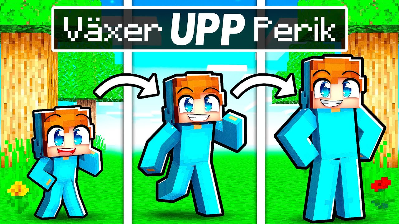 Växer Upp Som PERIK i Minecraft! (SAGA) - YouTube