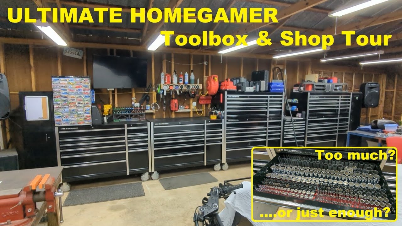 ULTIMATE HOMEGAMER Toolbox & Shop Tour! - YouTube