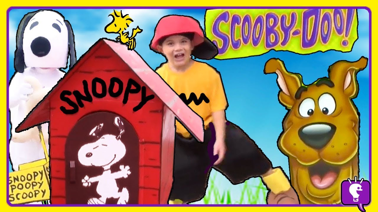 SCOOBY DOO SECRET ADVENTURE HUNT! Snoopy and Charlie Brown with ...