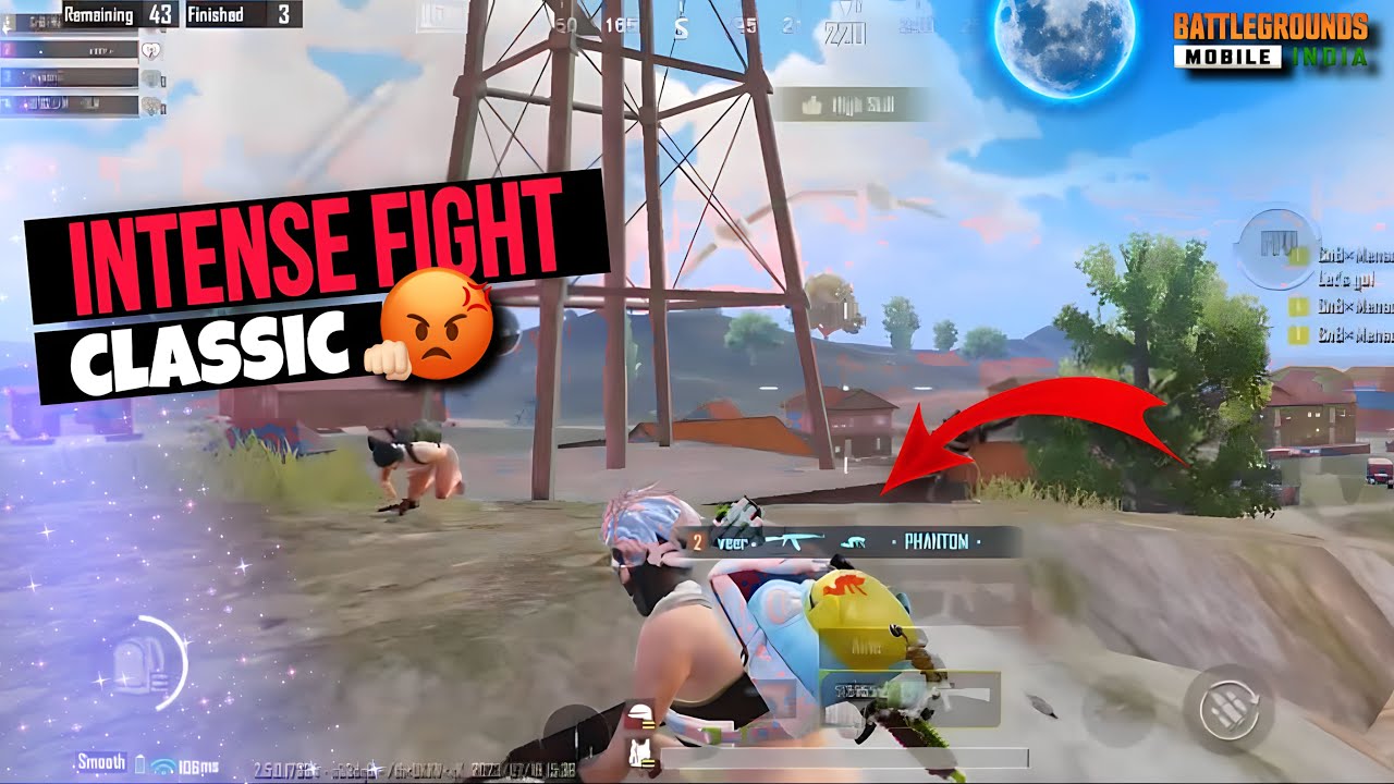 MOST INTENSE FIGHT 😲 #bgmi CLASSIC GAMEPLAY - YouTube