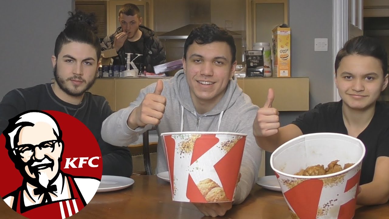 MASSIVE KFC EATING CHALLENGE - YouTube