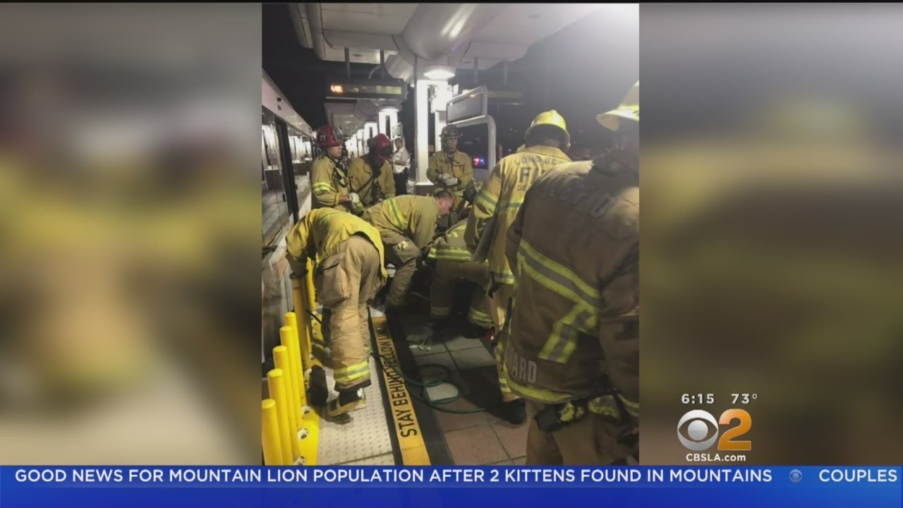 Man Escaping Police Killed By Metro Train In Long Beach - YouTube