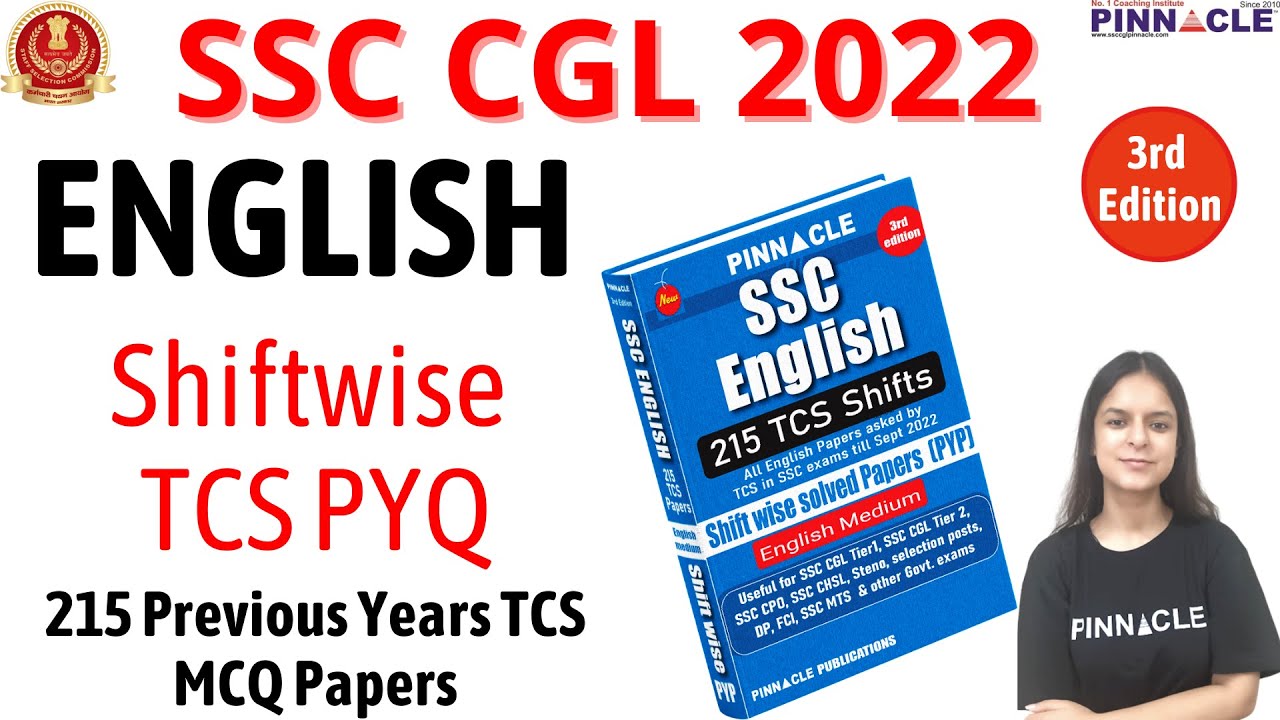 SSC CGL 2022 | Pinnacle English 215 Shifts 3rd Edition | TCS PYQ | SSC ...