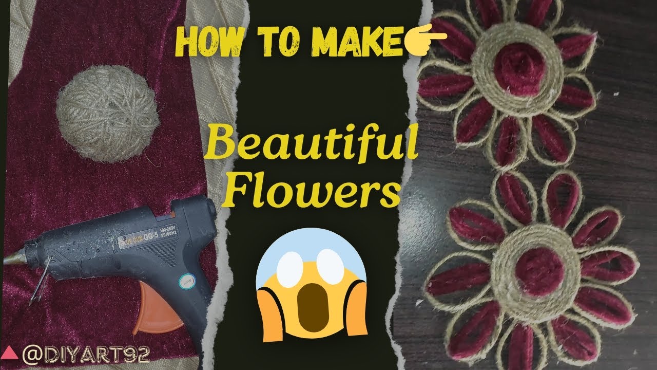 How To Make Beautiful Flowers from Ordinary items |Home decor| flowers ...