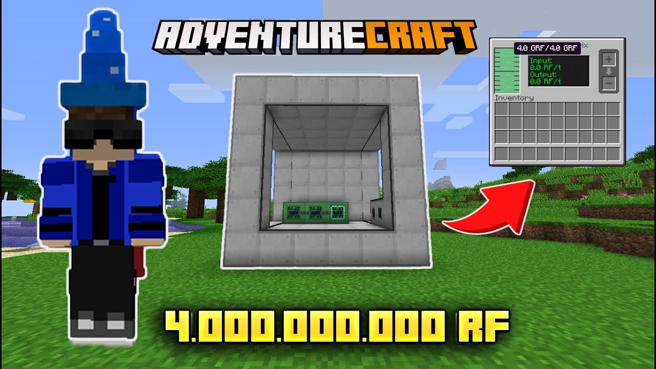 A SUPER BATERIA DE 4.000.000.000 RF - Minecraft AdventureCraft #07 ...