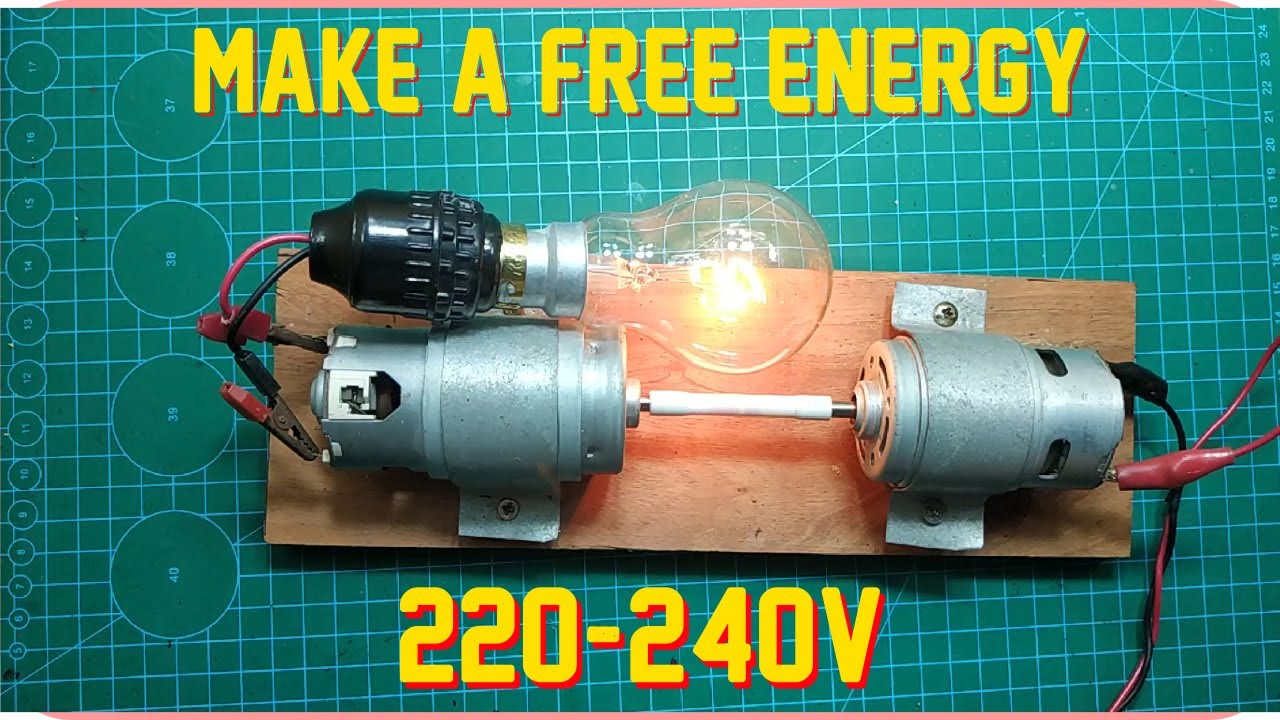 How To Make a Very Simple Free Energy Generator 220-240v 800W # ...