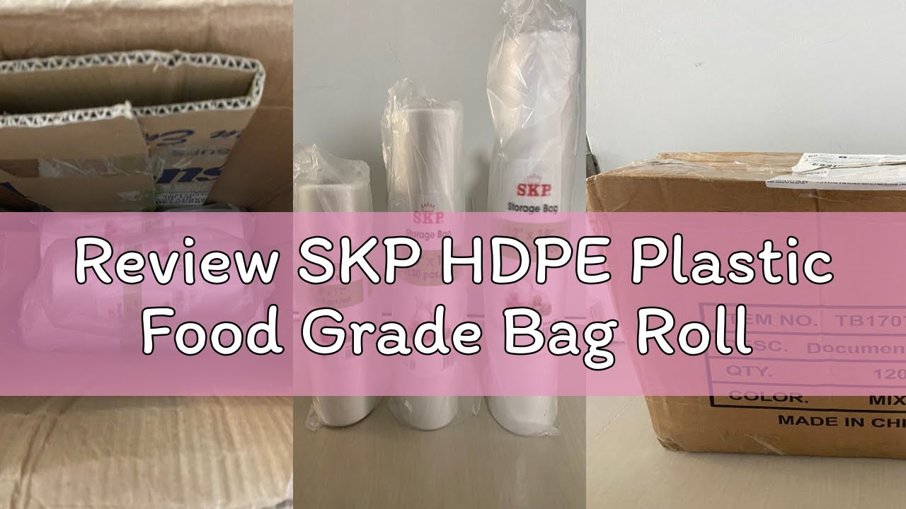 Review SKP HDPE Plastic Food Grade Bag Roll - YouTube