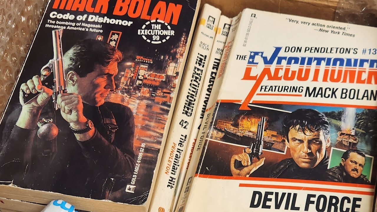 Huge Mack Bolan UnBoxing - The Executioner Series Men's Adventure ...