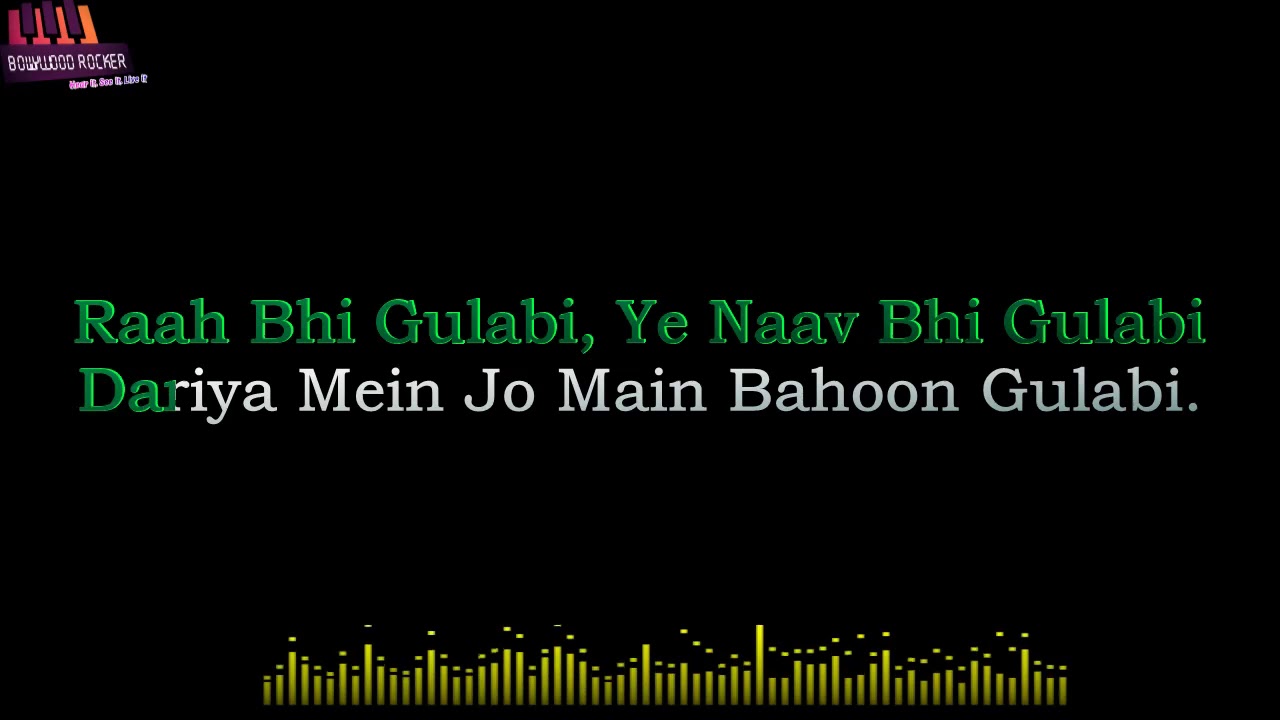 Gulabi Unplugged karaoke|MTV|Suddh desi Romance - YouTube