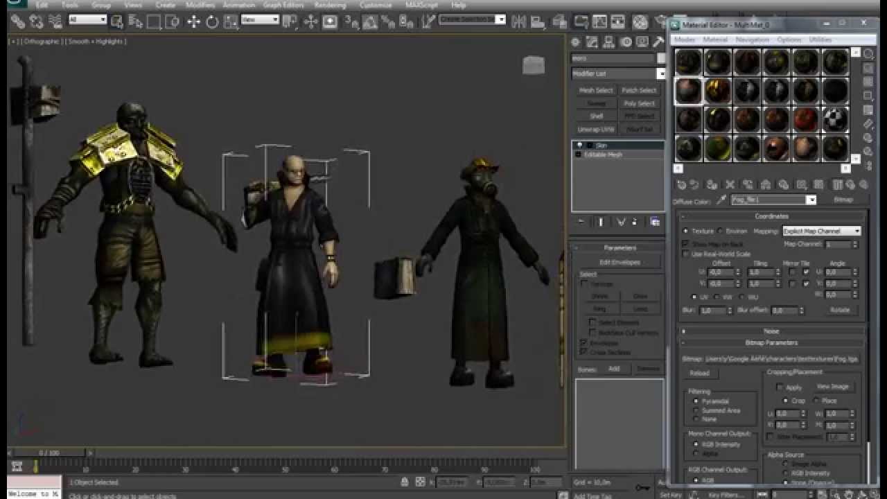 gold characters WIP - YouTube