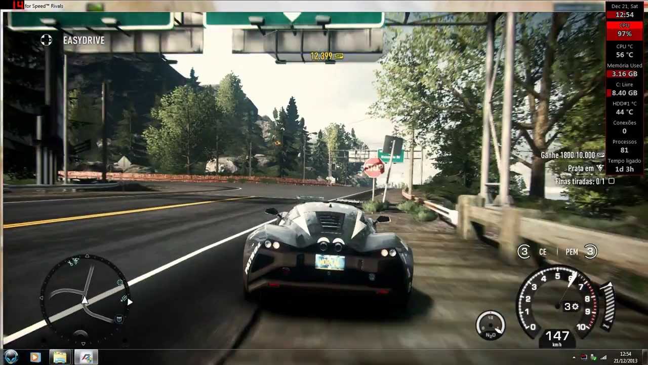 Como jogar Need for Speed Rivals no controle PS2 USB - YouTube