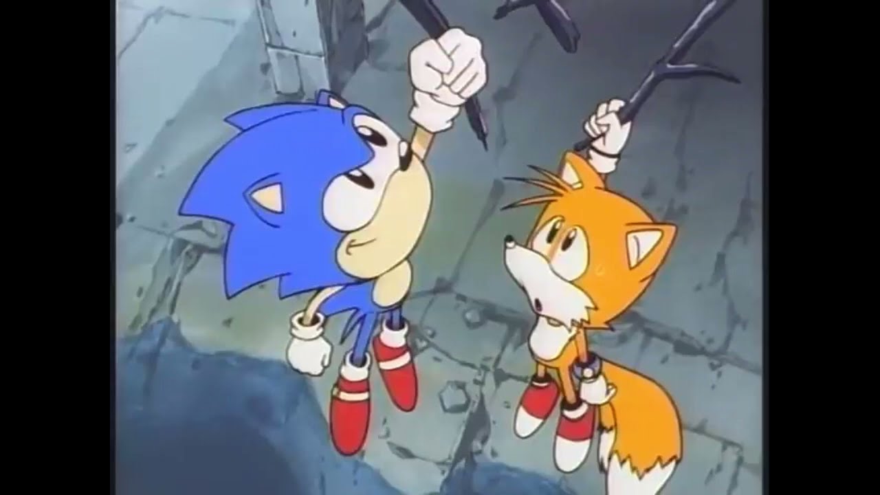 Tails being afraid of lightning again - YouTube