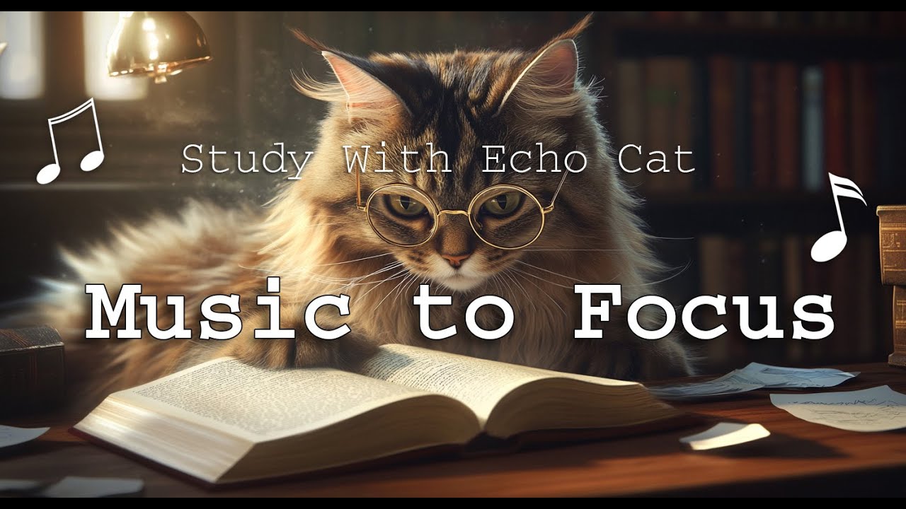 Study With Echo Cat – Music Beats to Focus 🐱🎧 - YouTube