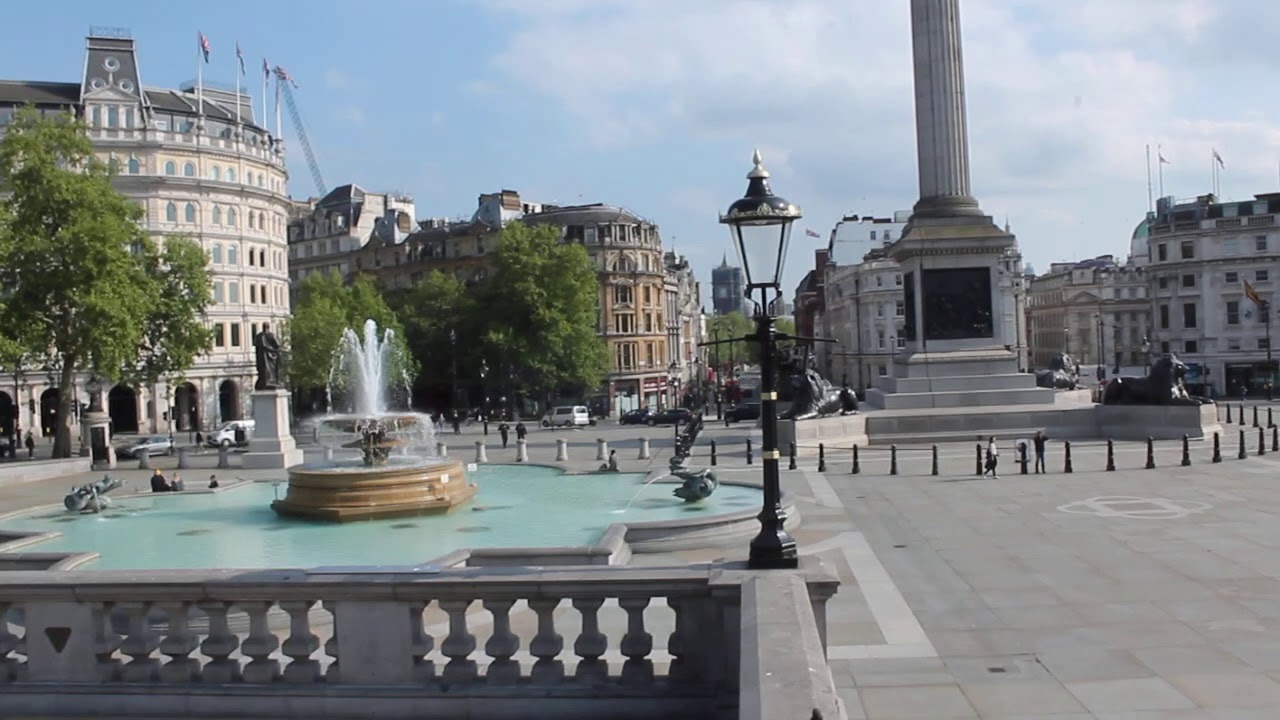 Trafalgar Square During London Lockdown 🇬🇧 - YouTube
