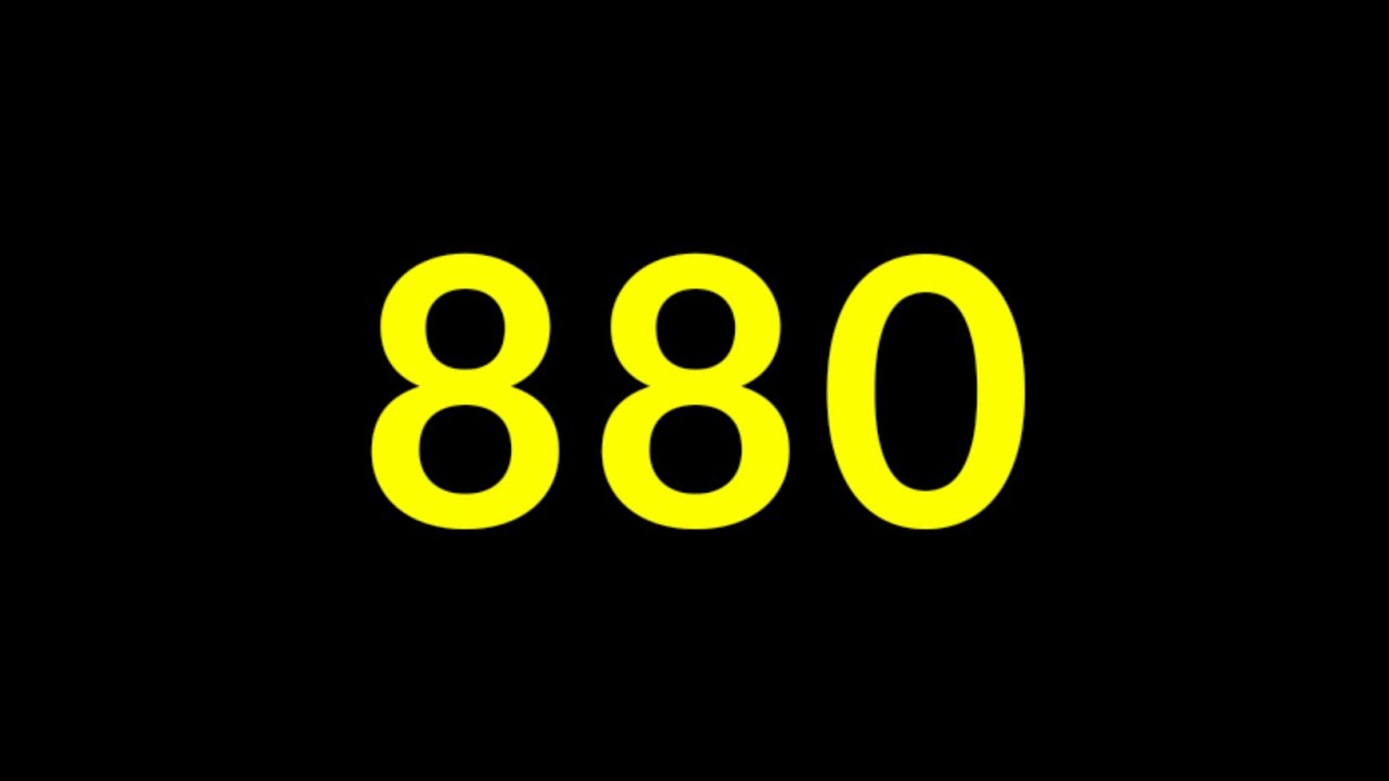 880 Seconds Countdown Timer With Sound Effect - YouTube
