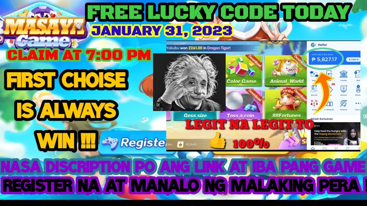 MASAYA GAME FREE LUCKY CODE TODAY JANUARY 31, 2023 - CLAIM AT EXACTLY 7:00 PM - YouTube