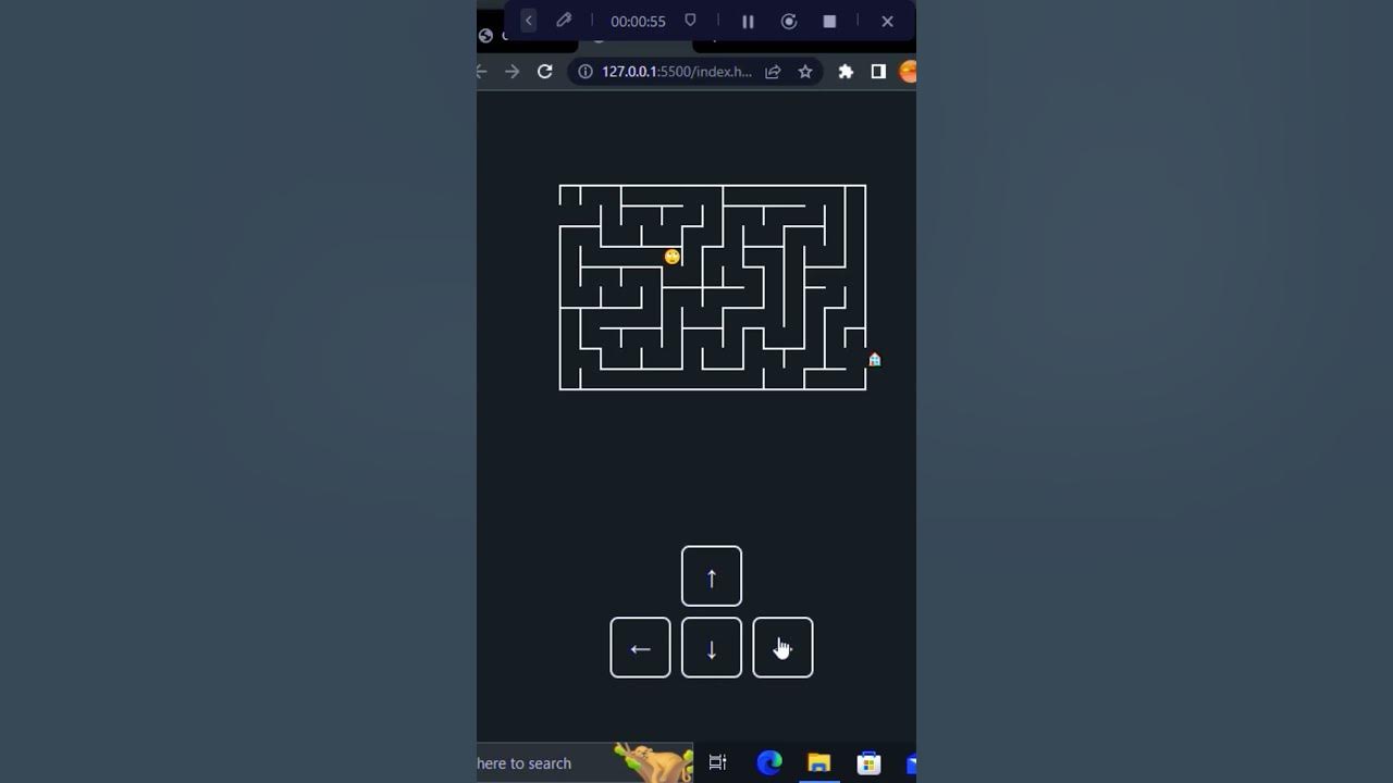 maze game html css javascript project | maze game with html css #shorts #youtubeshorts - YouTube