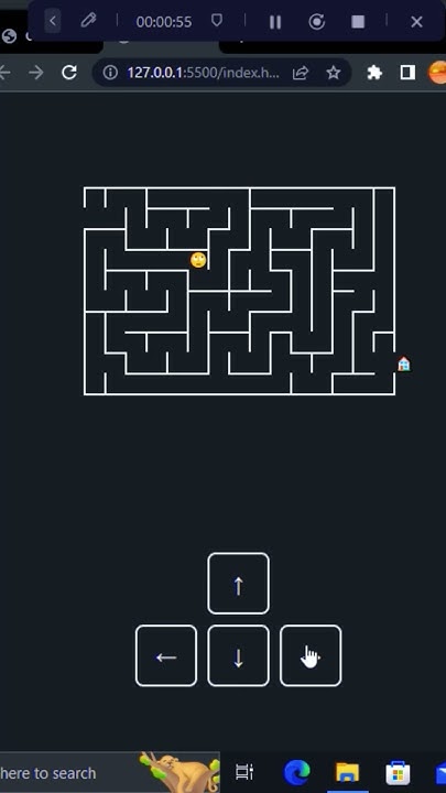 maze game html css javascript project | maze game with html css #shorts #youtubeshorts - YouTube