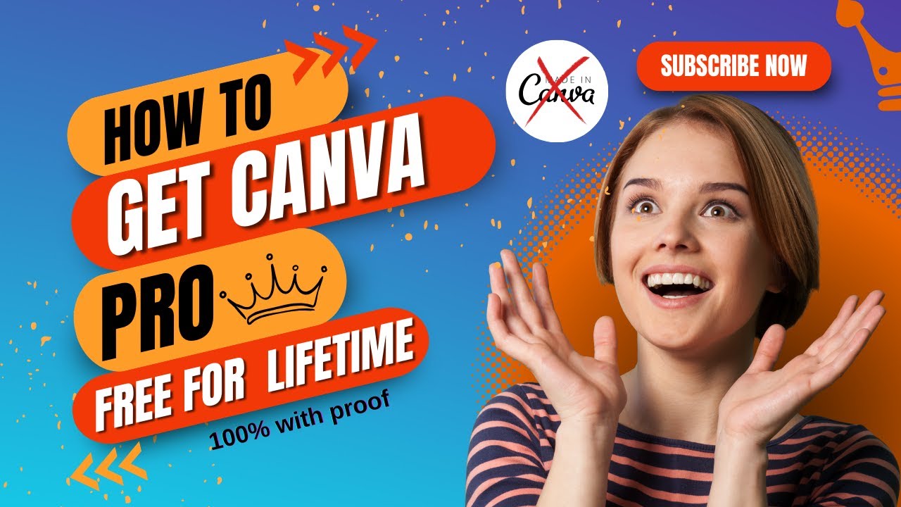 How to get canva pro for lifetime - YouTube