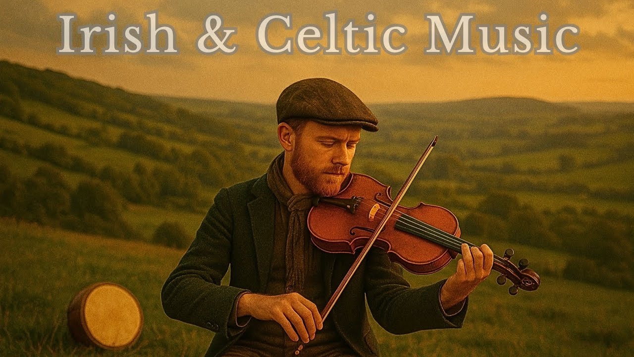 Celtic Fiddle at Sunset | Irish Folk Music in the Hills - YouTube