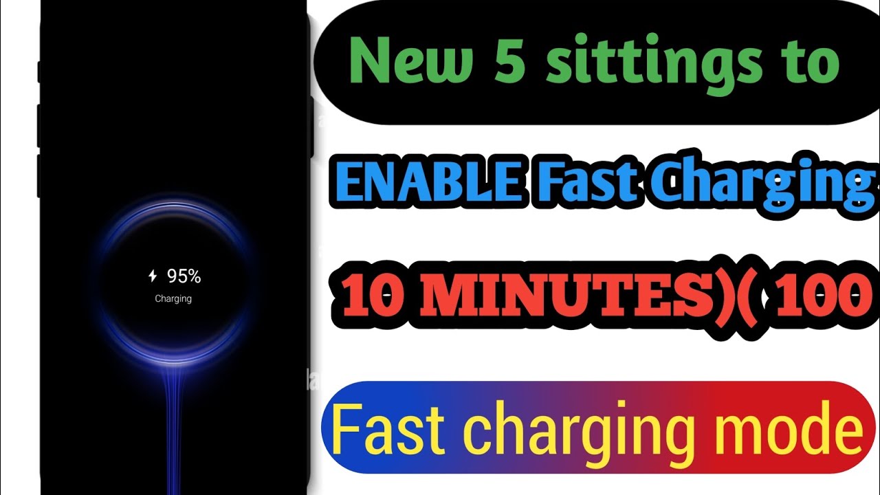 New Hidden Setting to Enable Fast Charging in any Android Phone | 10 ...
