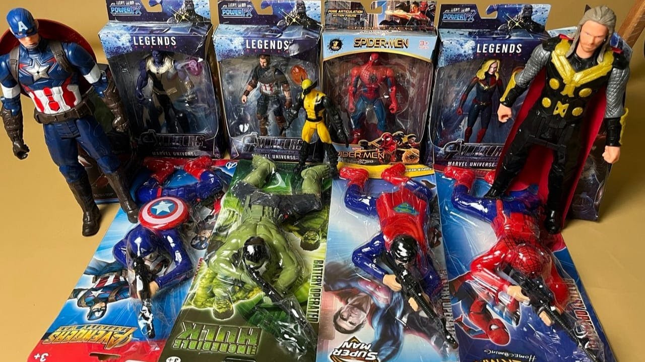 AVENGERS TOYS Action Figures Unboxing Cheap Price Iron man,Hulk,Thor ...
