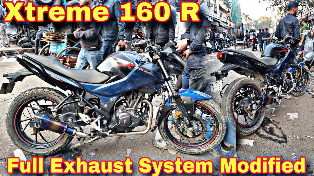 Hero Xtreme 160R 😎 Full Exhaust System Modified ⭐ Plug And Play ...