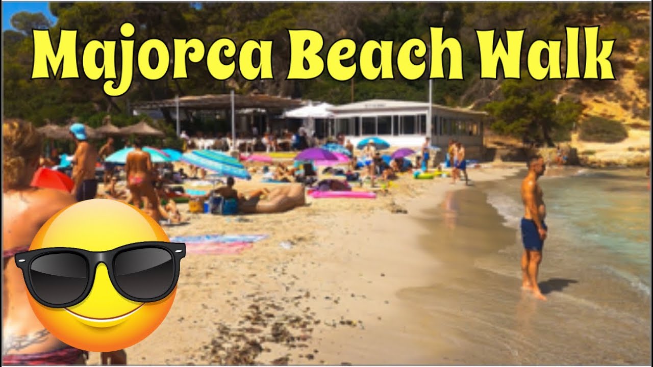 Majorca Beach Walk 🏝 4K full walk of Platgeta de Portals Vells All Majorca Beaches no 17 ☀️ ...