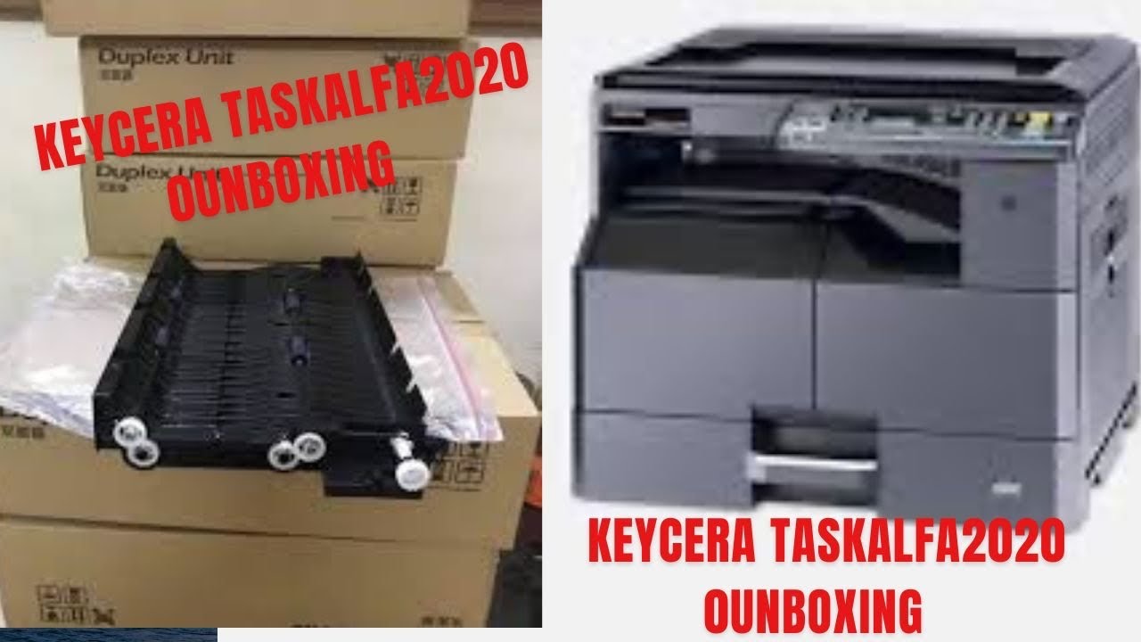 keycera taskalfa 2020 unboxing and duplex connection || printer //photocopy - YouTube