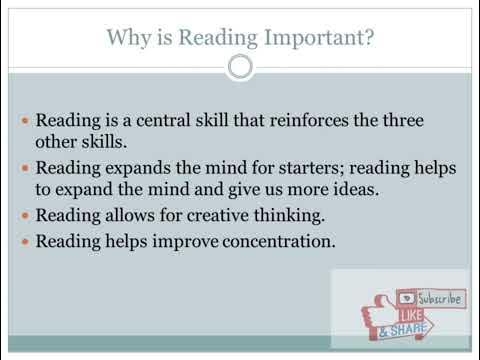 Reading skills & sub-skills - YouTube