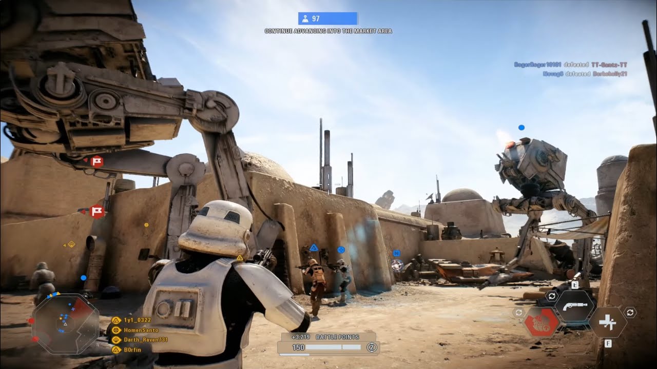 Star Wars Battlefront 2: Galactic Assault Gameplay | Tatooine - YouTube