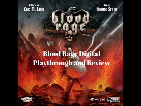 Blood Rage Digital Playthrough and review - YouTube