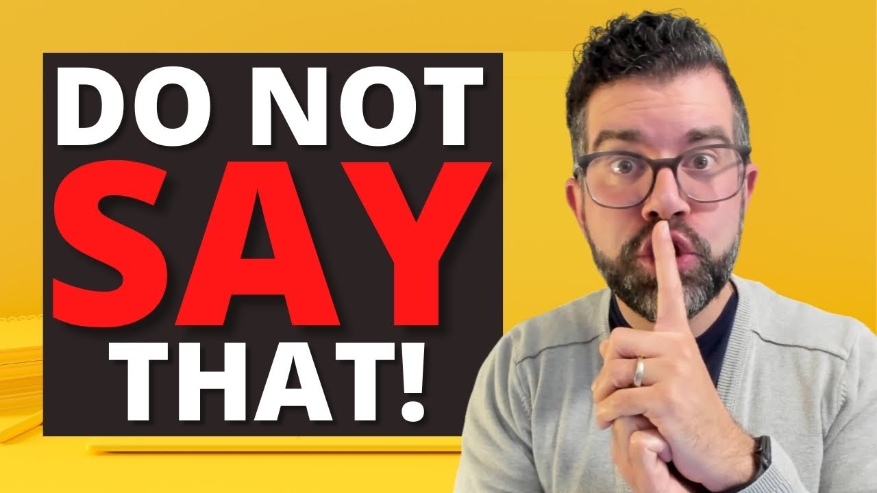 Top 5 Things NOT To Say In An INTERVIEW YouTube top-5-things-not-to-say-in-an-interview-youtube