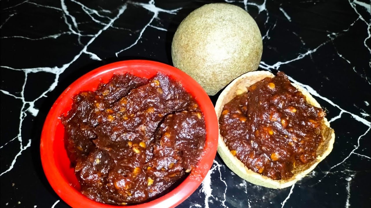 Kavat Chutney | Wood Apple sweet and sour | Kaitha ki Chutney recipe ...