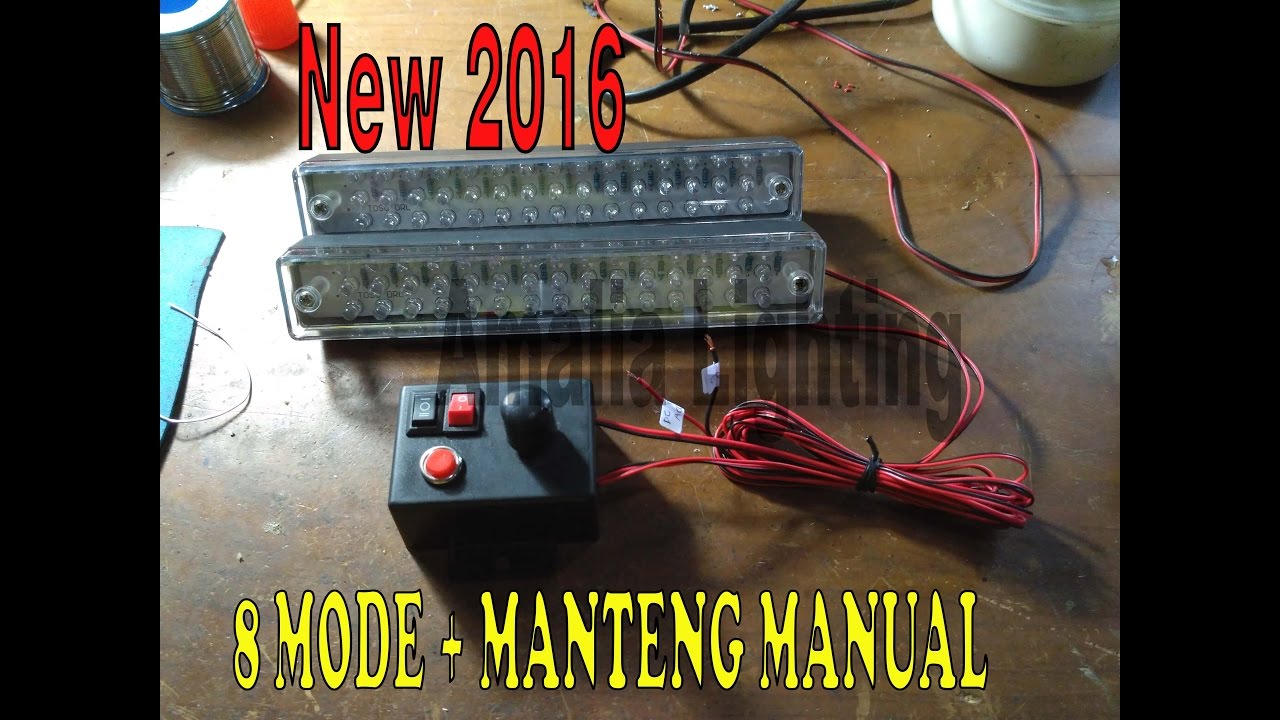 Lampu strobo | Strobe Patwal polisi | police 45 led/box 8 mode manual ...