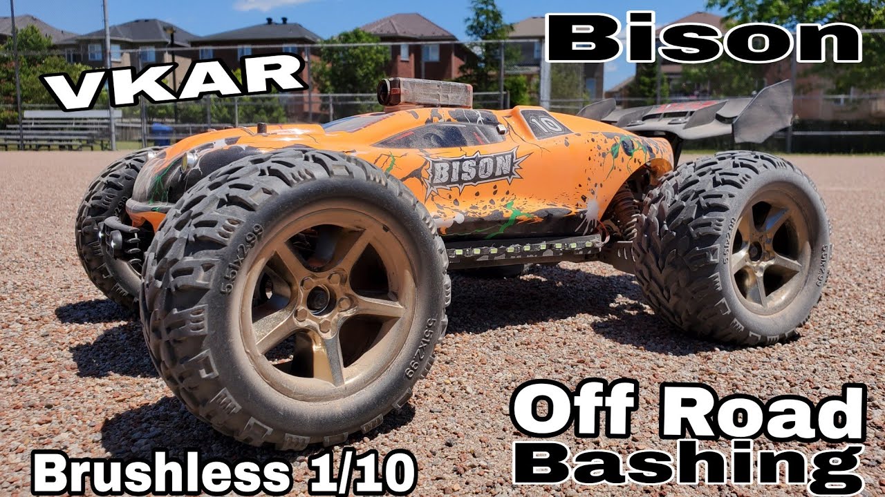 Vkar Racing Bison - Off Road Bashing (Brushless 1/10 RC Truck) - YouTube