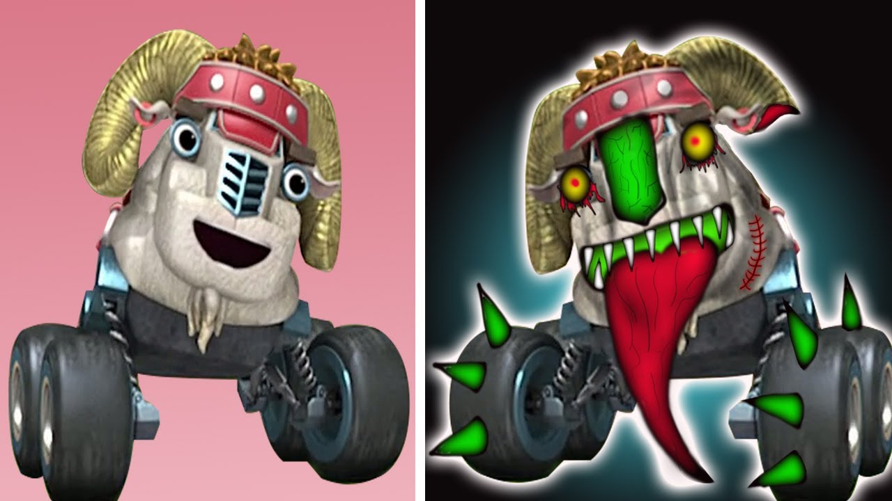 Blaze and The Monster Machines BIGHORN As Horror Version - YouTube
