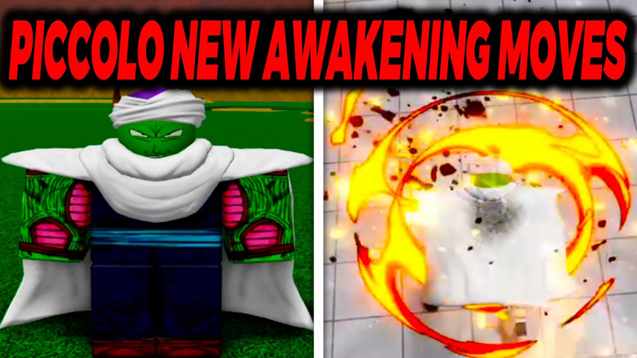 Piccolo New Awakening Moves Showcase In Roblox Z Battlegrounds - YouTube