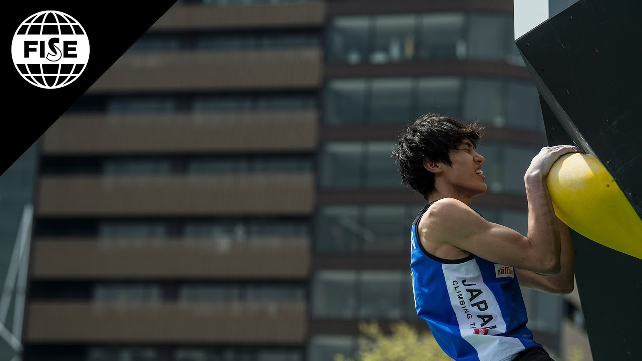 Meichi Narasaki | 1st Final IFSC Bouldering - FISE Hiroshima 2018 - YouTube