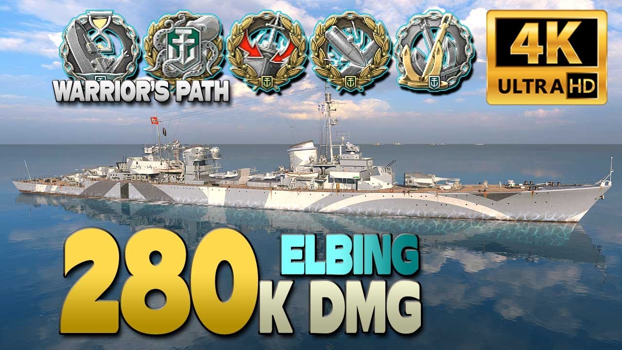 Destroyer Elbing on map Warrior's Path, 279k damage - World of Warships ...
