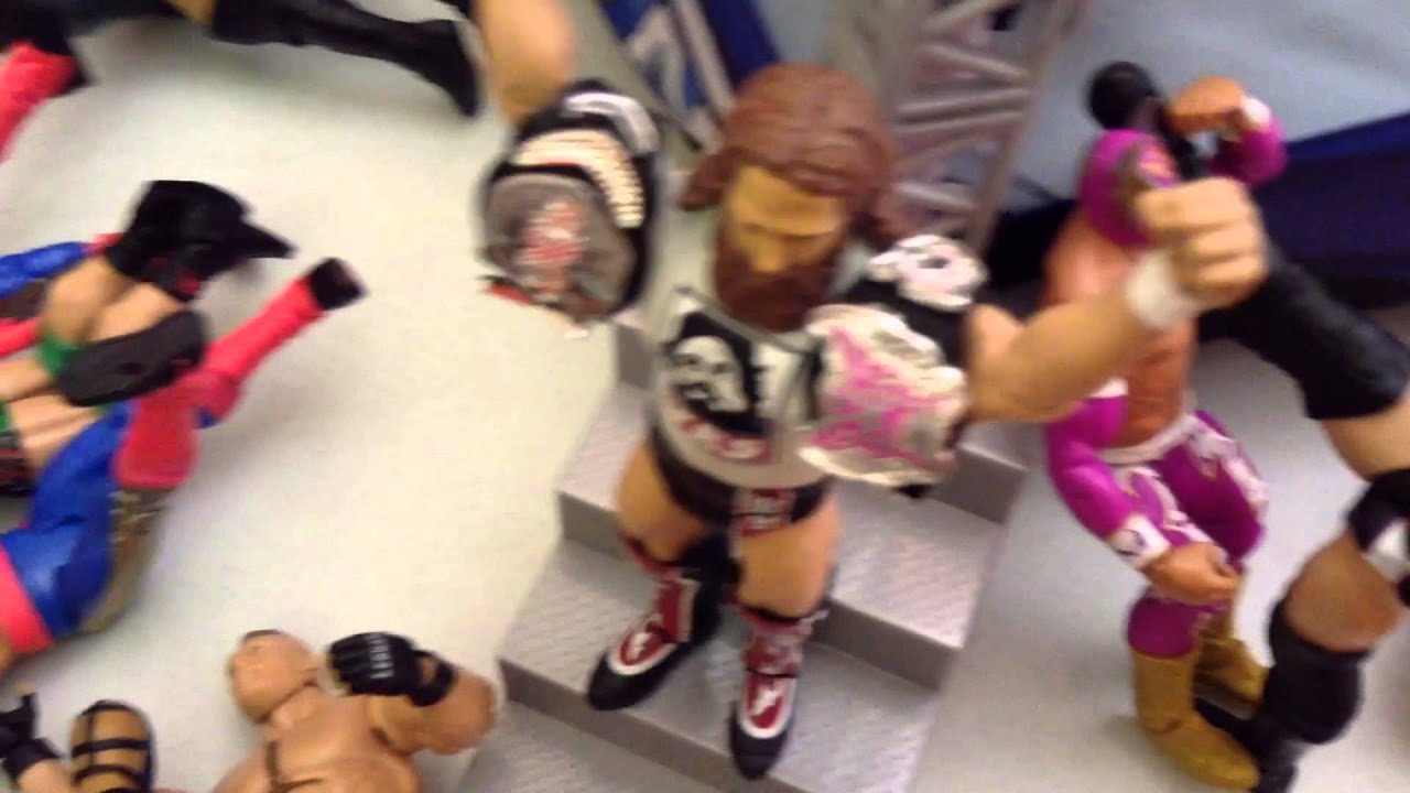 WWE action figure set up! - YouTube