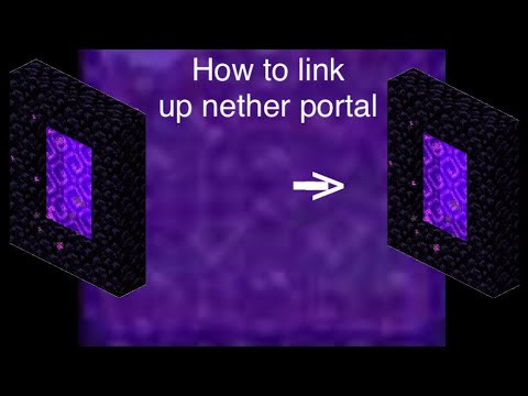 How to link up nether portals - YouTube