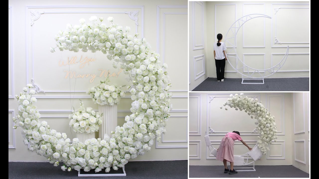 wedding decoration moon arch. - YouTube