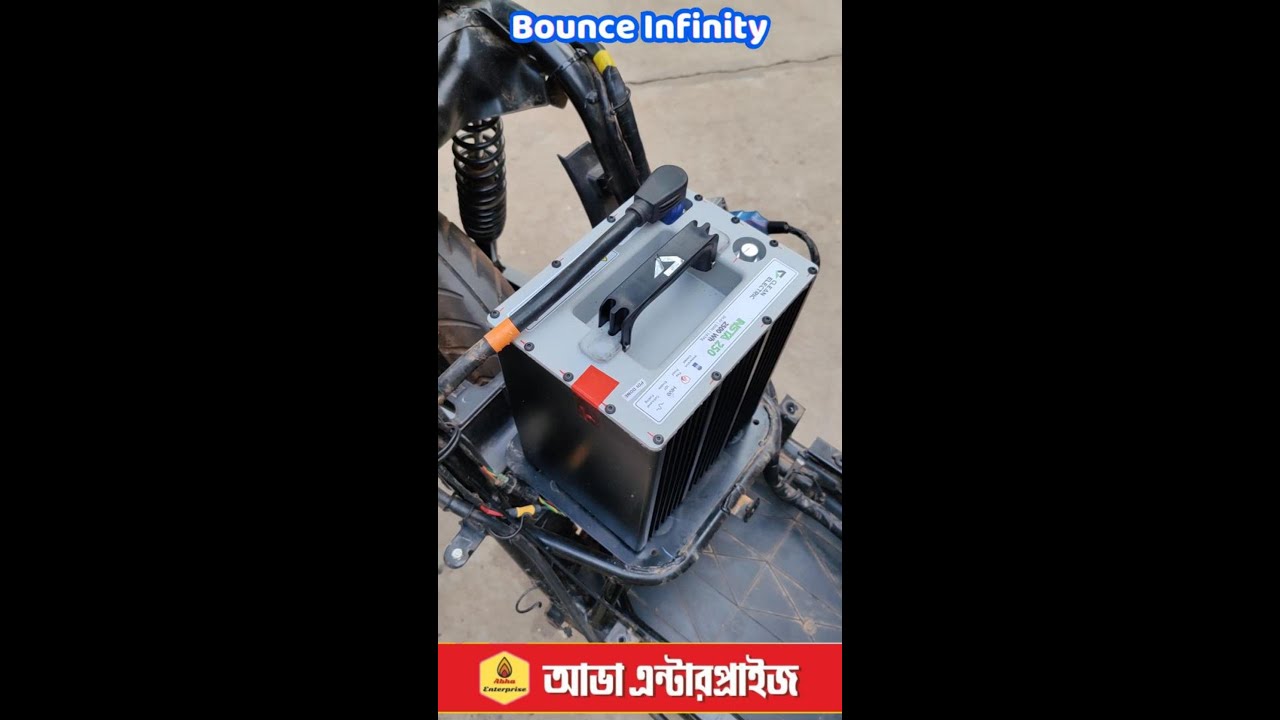 Bounce Infinity electric scooter main components.Strong metal body ...